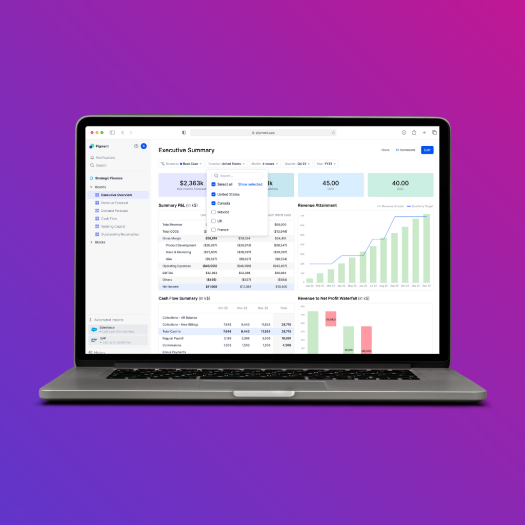 Webinar Pigment - Comment simplifier vos processus pour mieux piloter la performance ...